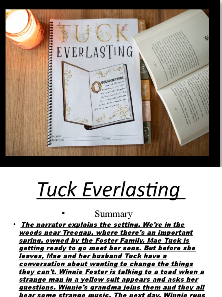 Tuck Everlasting: Key Summary and Climax | PDF | Mystery, Thriller ...