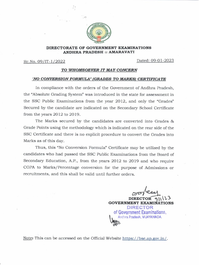 No Conversion Formula New 2023 | PDF