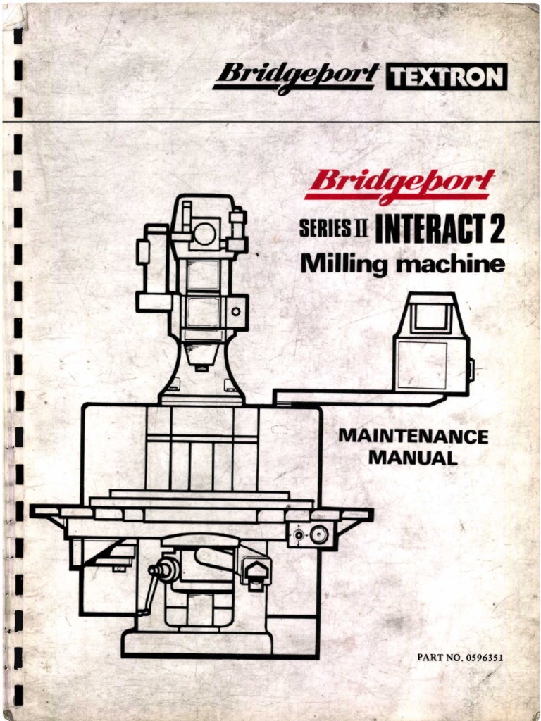 Bridgeport Series 2 Interact 2 Milling Machine | PDF | Belt (Mechanical ...