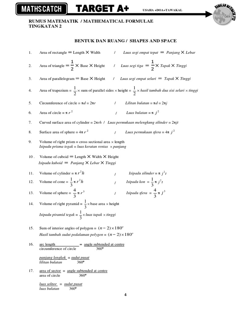 04 Mat Percubaan Pt3 Akhir 2019 Jwp Percuma Pdf Area Geometry