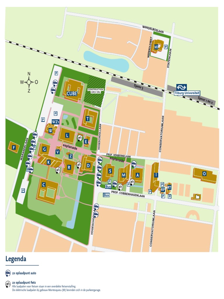 Map Tilburg Uni | PDF
