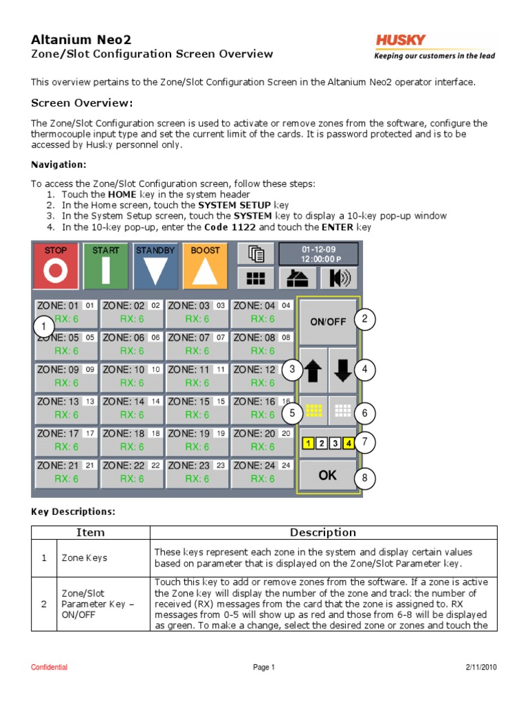 Neo2 Zone-Slot Configuration Screen Overview | PDF | Computing | System Software