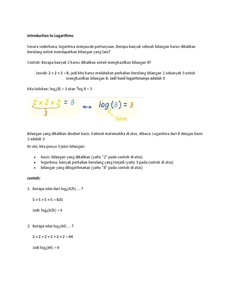 Logaritma | PDF | Logarithm | Special Functions