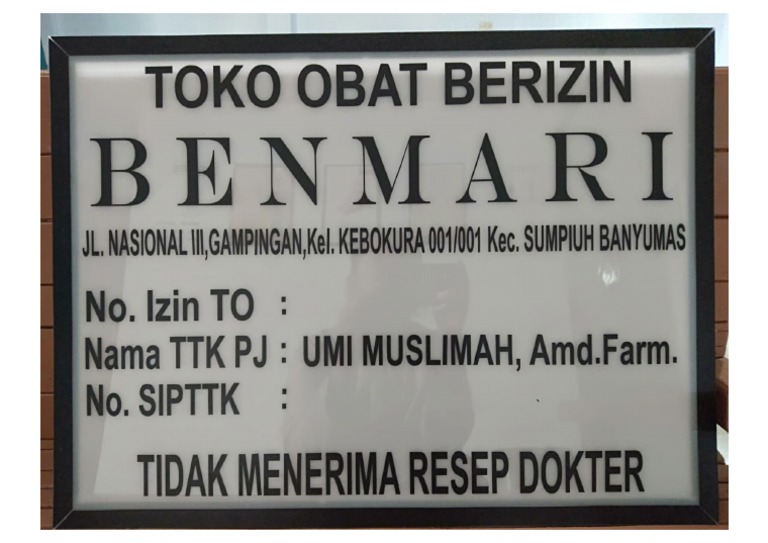 Photo Papan Nama Toko Obat-Dikonversi | PDF