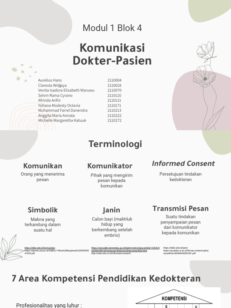 Tutorial Blok 4 Modul 1 - Komunikasi Dokter Pasien | PDF