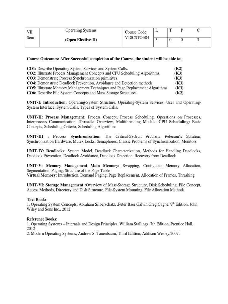 Operating Systems | PDF