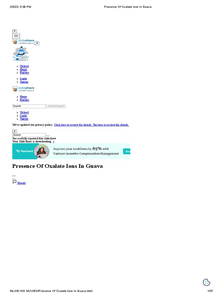 Presence Of Oxalate Ions In Guava Pdf Titration Chemistry