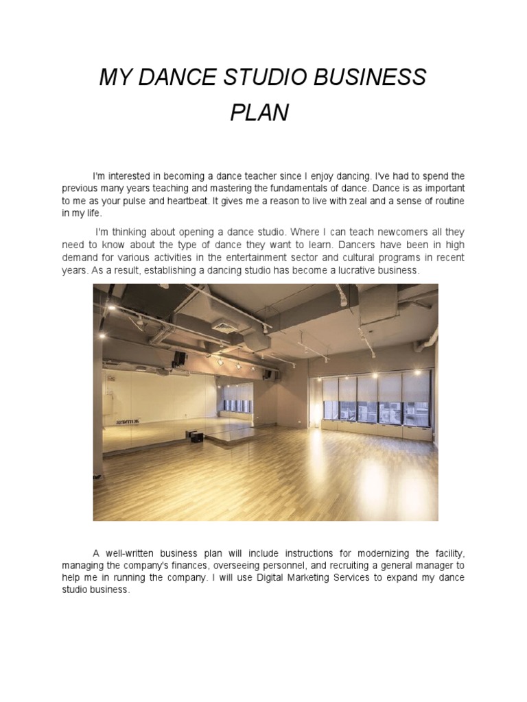 My Dance Studio Business | PDF | Dances | Marketing