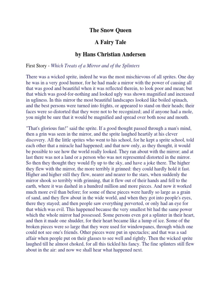 The Snow Queen | PDF | The Snow Queen