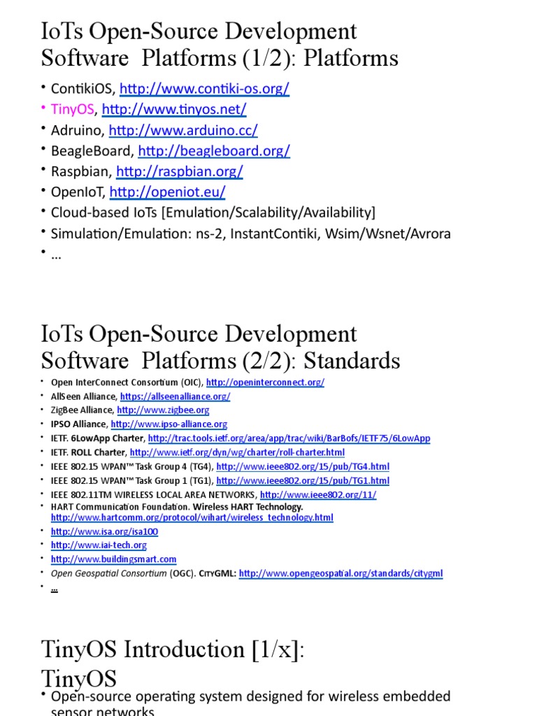 Lecture - 07 - Internet of Things (IoTs) Development Platforms | PDF | Interface (Computing ...