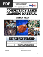 Grade 10 Unit 1 Entrep | PDF | Entrepreneurship | Brand