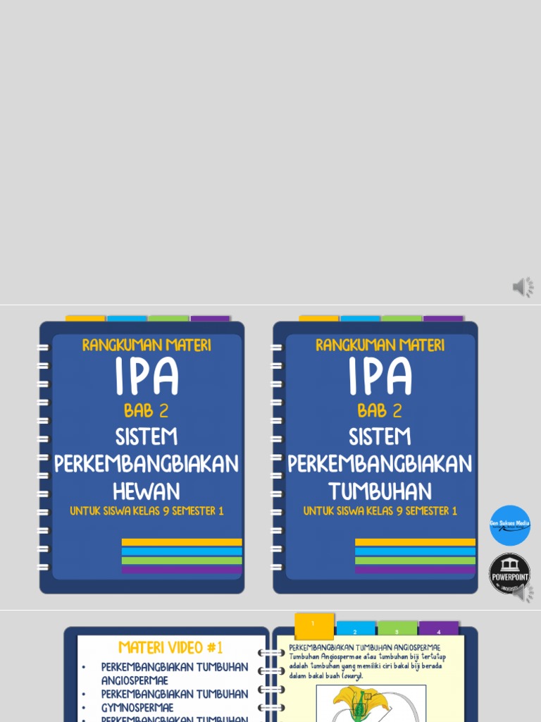 Kelas 9 SMP - IPA - BAB 2 Sistem Perkembangbiakan Tumbuhan Dan Hewan - Semester 1 | PDF