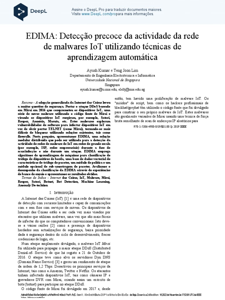 EDIMA - Early - Detection - of - IoT - Malware - Network - Activity - Using - Machine - Learning ...