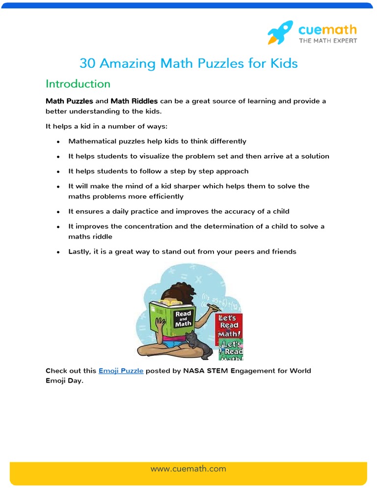 File 30 Amazing Math Puzzles For Kids 1613452256 | PDF | Mathematics ...