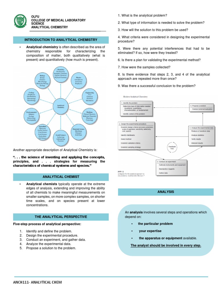 Intro To Anachem | PDF | Analytical Chemistry | Analysis