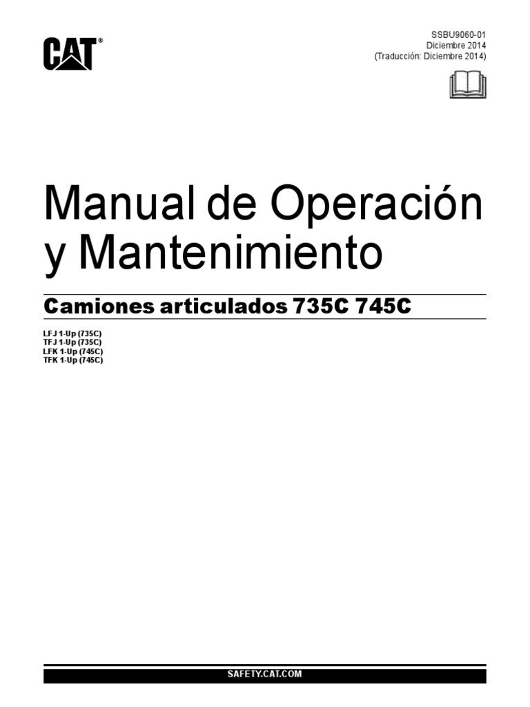 Manual Oper y Mant CAT 745 | PDF | Gases | Presión