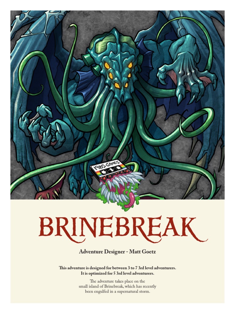 RPG Adventure-Brinebreak v4 | PDF | Sea | Ships