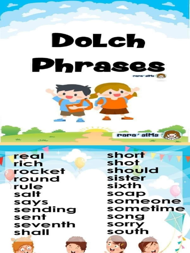 Dolch Phrases | PDF