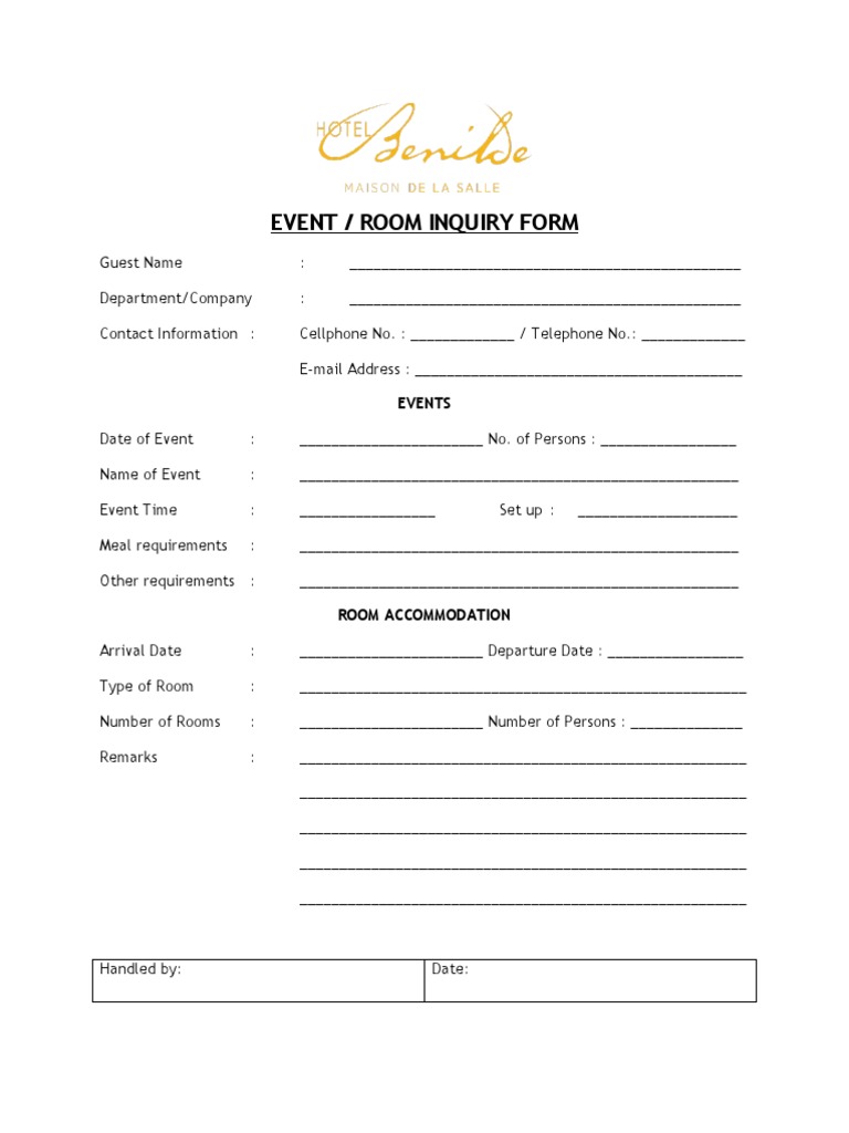 Inquiry Form | PDF