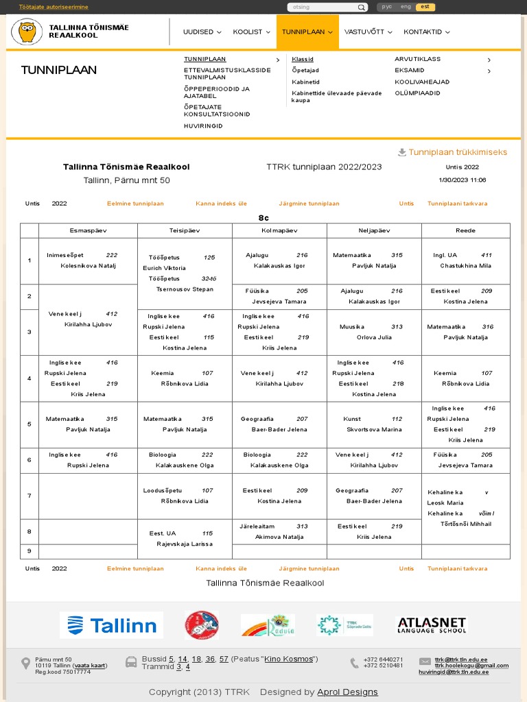 Tallinna Tõnismäe Reaalkool | PDF