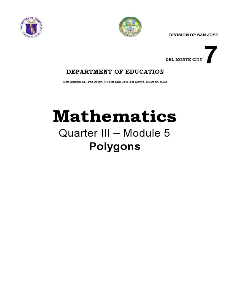Math 7 Q3 Module 5 | PDF