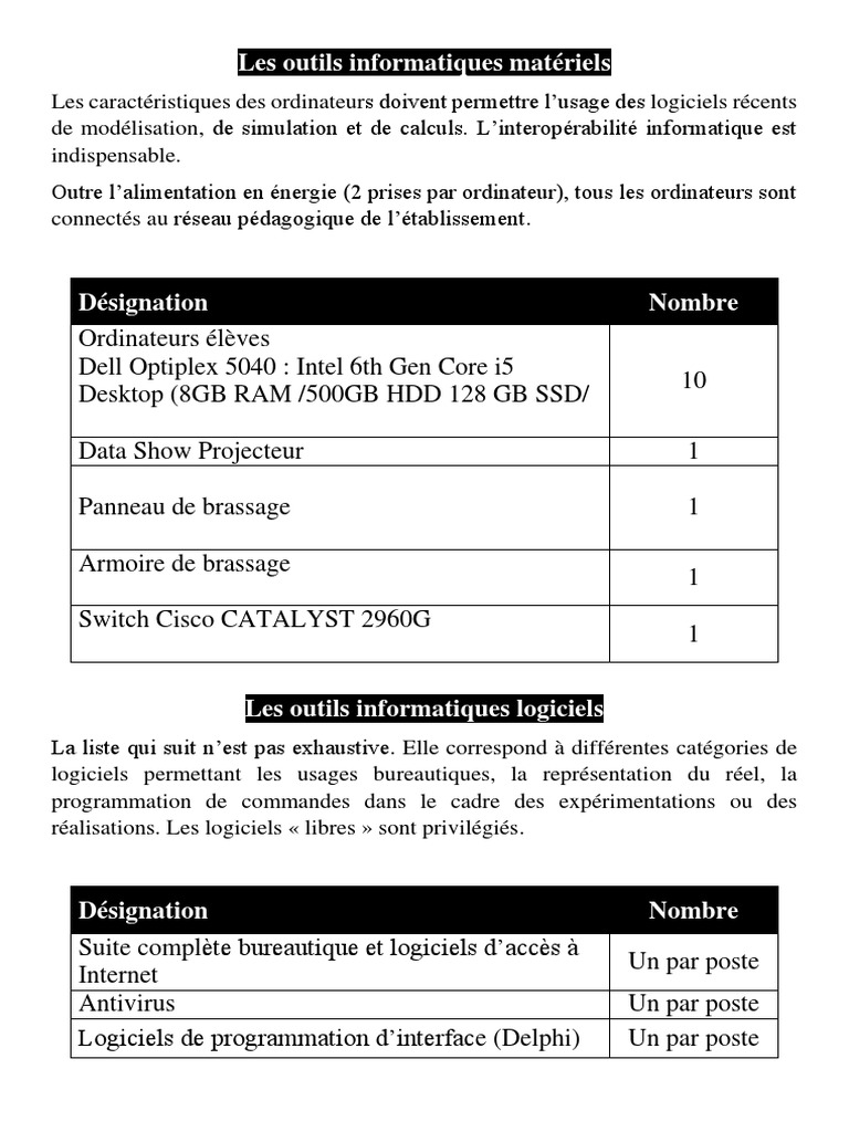 Outils informatiques pour l'éducation | PDF | Ordinateurs