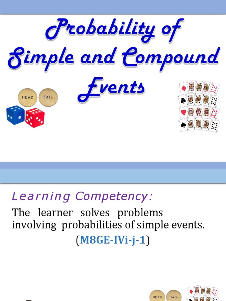 Probabilityofsimpleandcompoundevents 190217133041 | PDF | Probability ...