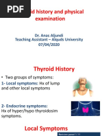 Thyroid Status Examination OSCE Checklist Geeky Medics | PDF | Thyroid ...