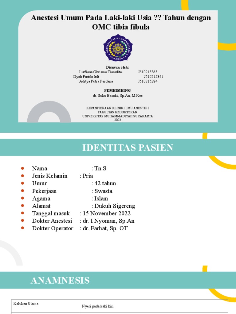 Case Spinal OMC - Dr. Suko | PDF