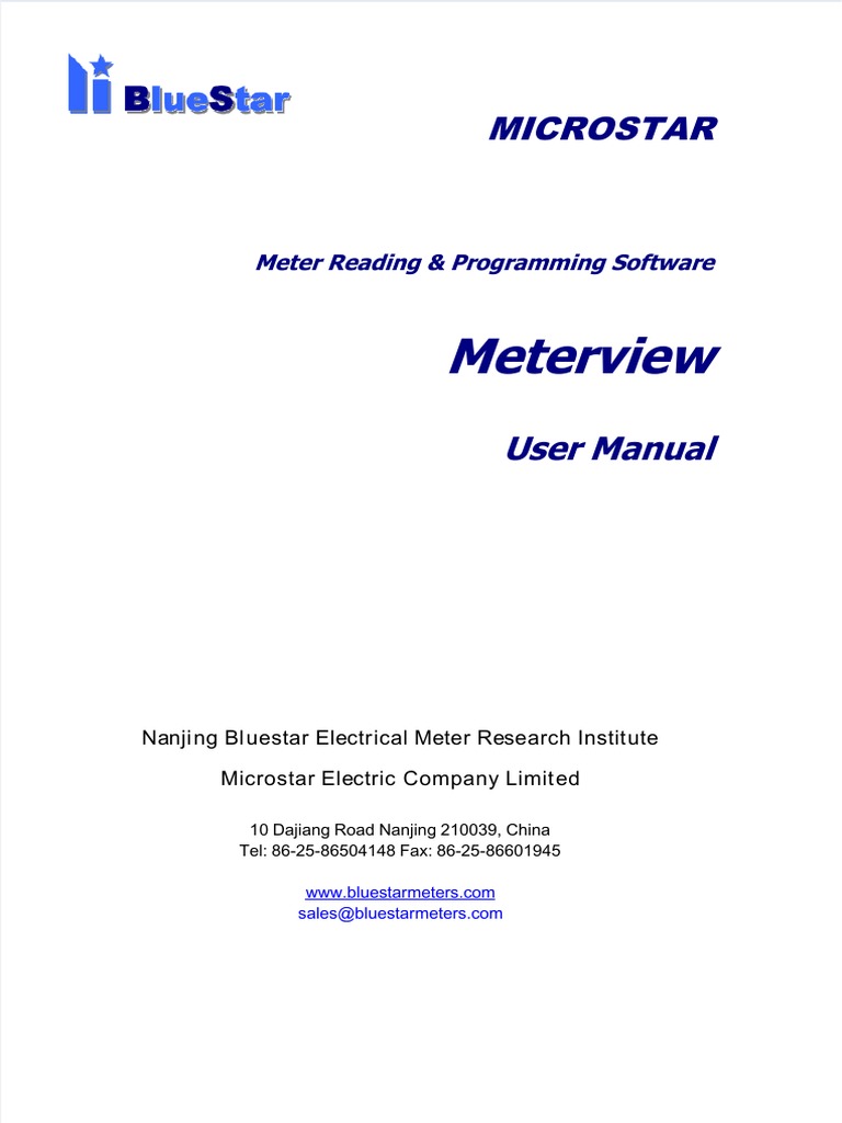Blue Star Energy Meter User Manual | PDF | Computer File | Microsoft Excel