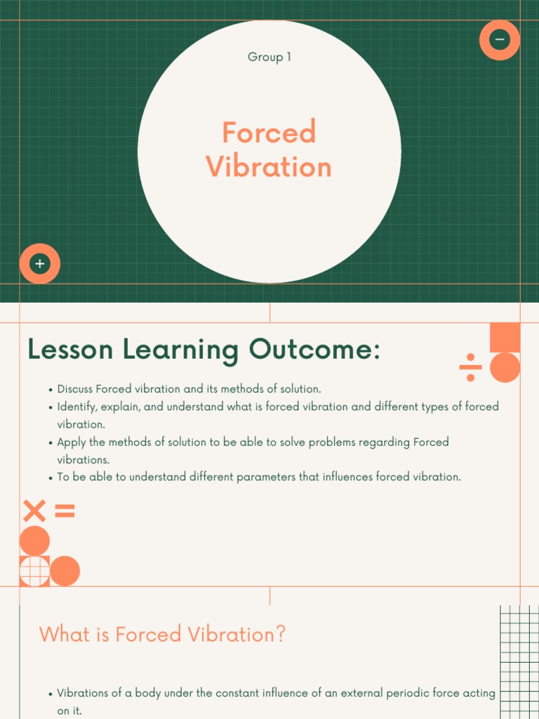 Reporting Forced Vibration | PDF | Resonance | Applied And Interdisciplinary Physics