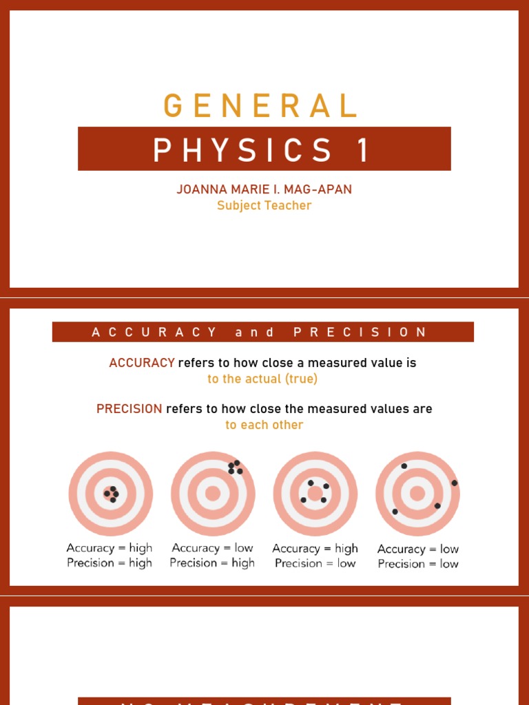 GP1 - Lesson 1 - Accuracy and Precision | PDF | Teaching Methods & Materials