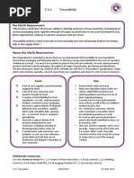 Traceability Checklist | PDF | Service Industries | Economies