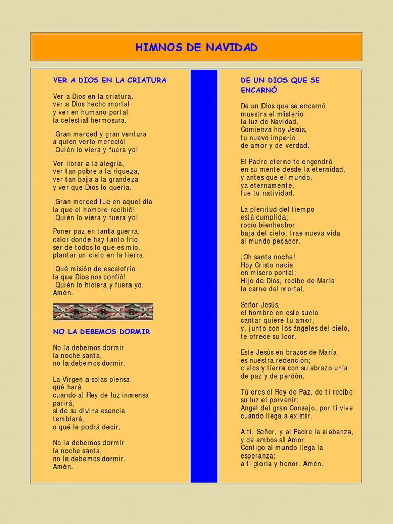 Himnos de Navidad | Descargar gratis PDF | María, madre de Jesús | Amor