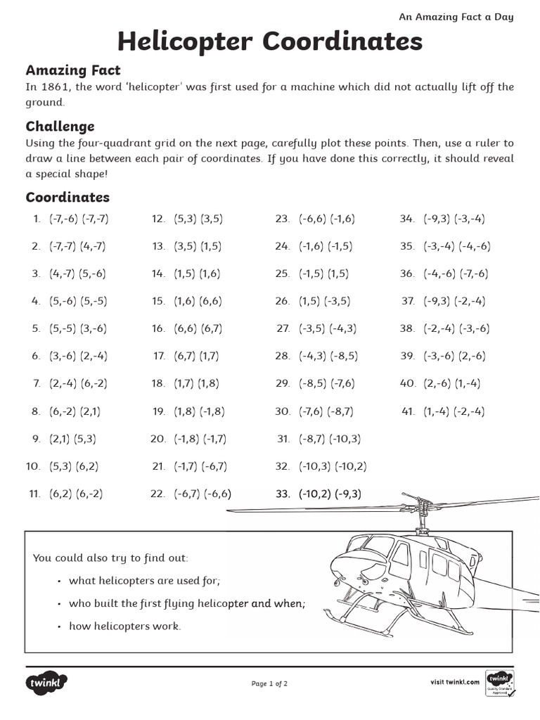 Helicopter Coordinates | PDF