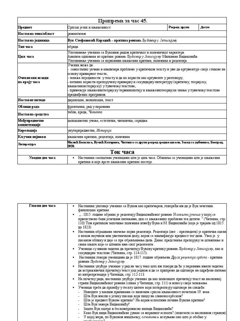 Vuk Karadzic - Kritika | PDF