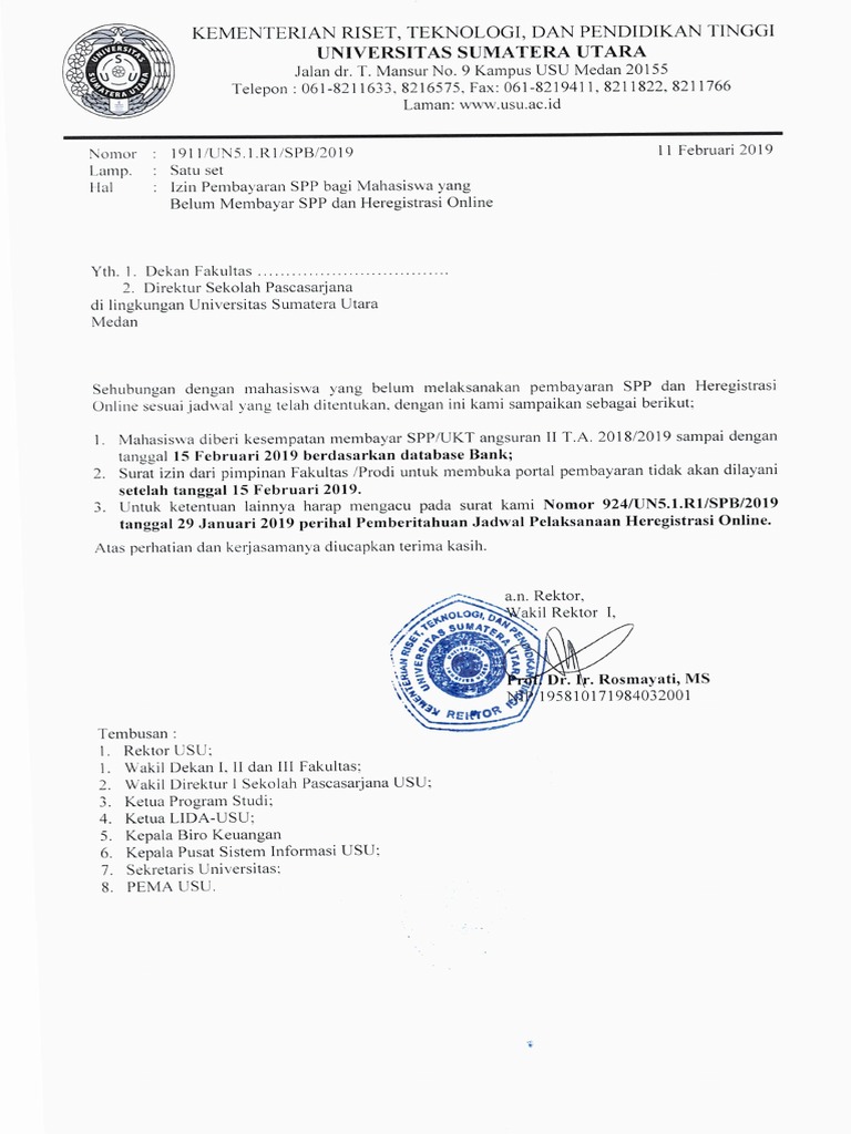 Izin SPP Heregistrasi | PDF
