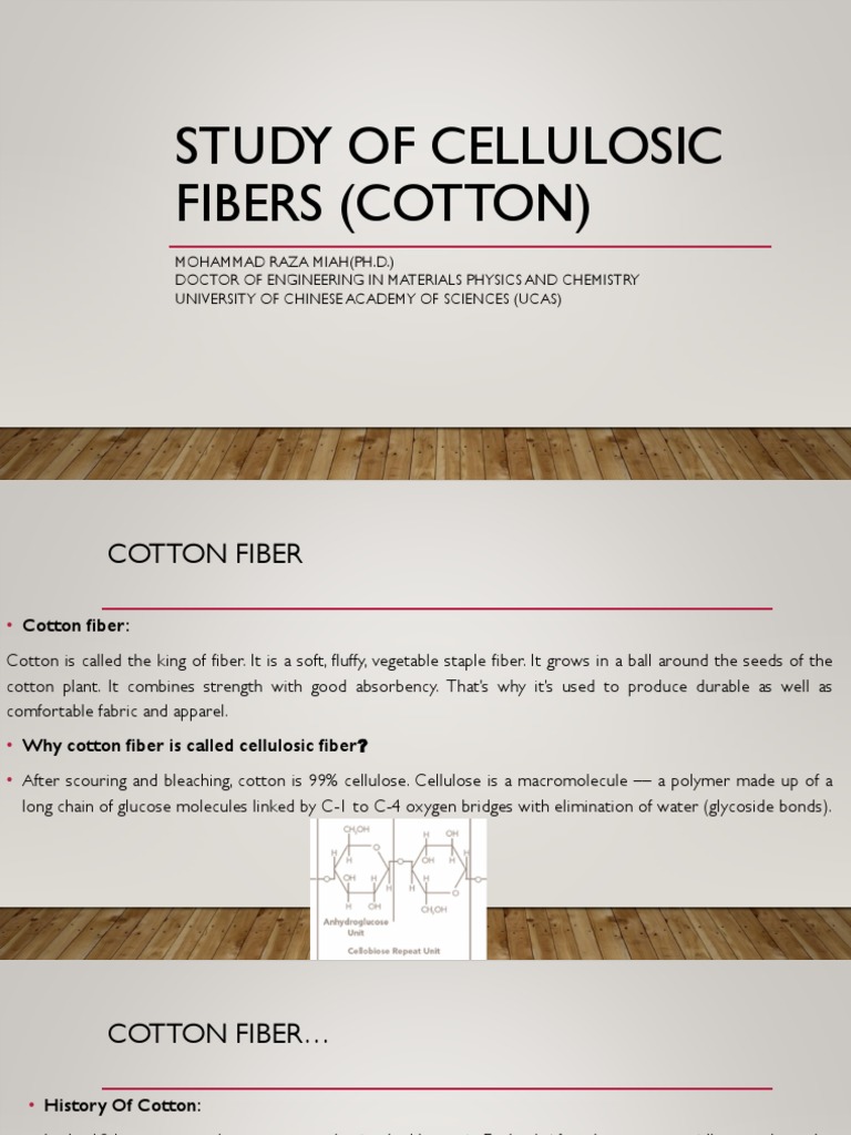 YE 101 Lecture-2 Study of Cellulosic Fibers (COTTON) | PDF | Cotton ... YE 101 Lecture-2 Study of Cellulosic Fibers (COTTON) | PDF | Cotton ...