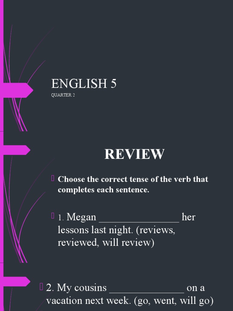 ENGLISH 5 PPT - Progressive Aspect of Verb | PDF