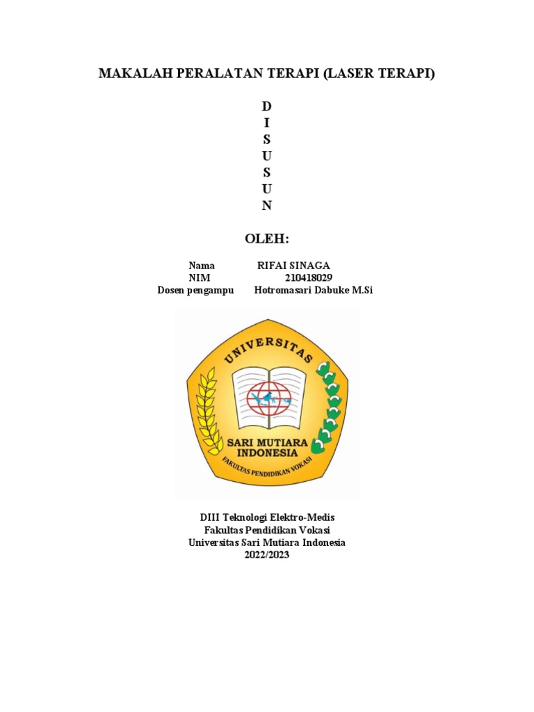 Rifai Ap Sinaga (Laser Therapy) | PDF