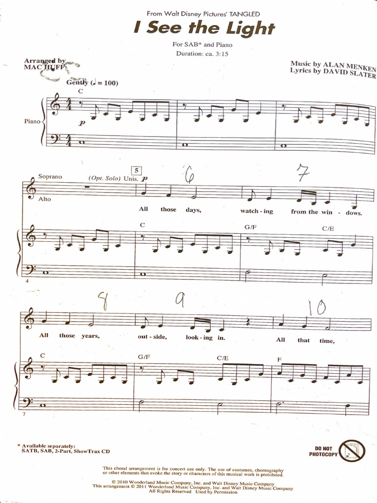 I See The Light | PDF