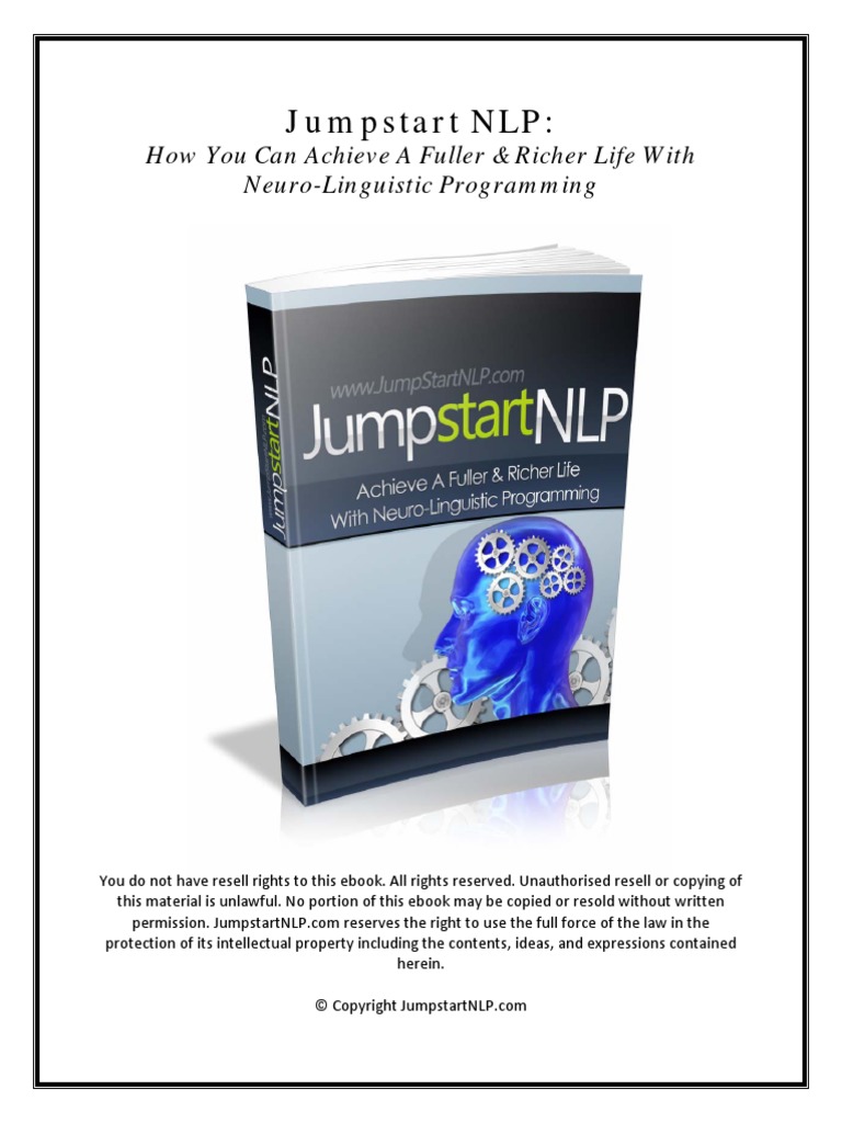 NLP FOR BEGINNERS - Jumpstart NLP (PDFDrive) | PDF | Neuro Linguistic Programming | Communication