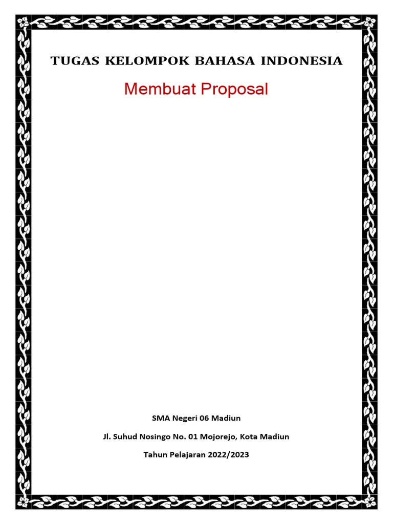 Cover Proposal Bin Xi Mipa 4 | PDF