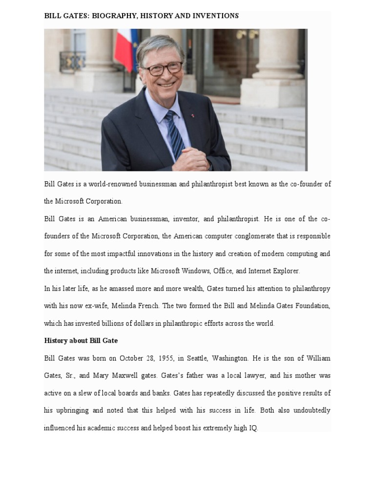 Bill Gates | PDF | Microsoft | Microsoft Windows