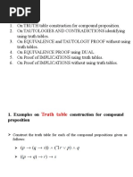 Truth Tables Practice Problems With Answers ChiliMath | PDF | Mathematics | Truth