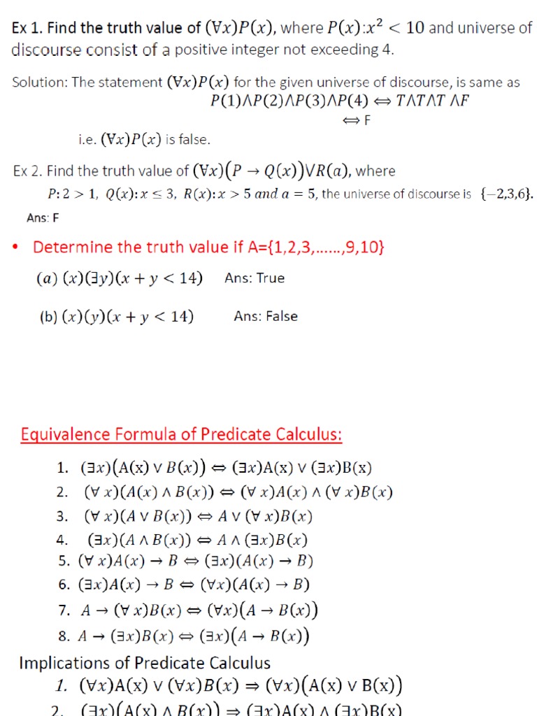 Inference Theory Predicate Calculus Pdf