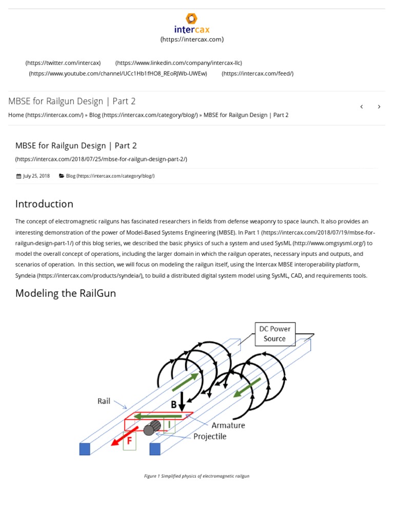 MBSE For Railgun Design - Part 2 - Intercax | PDF | System | Computer Aided Design