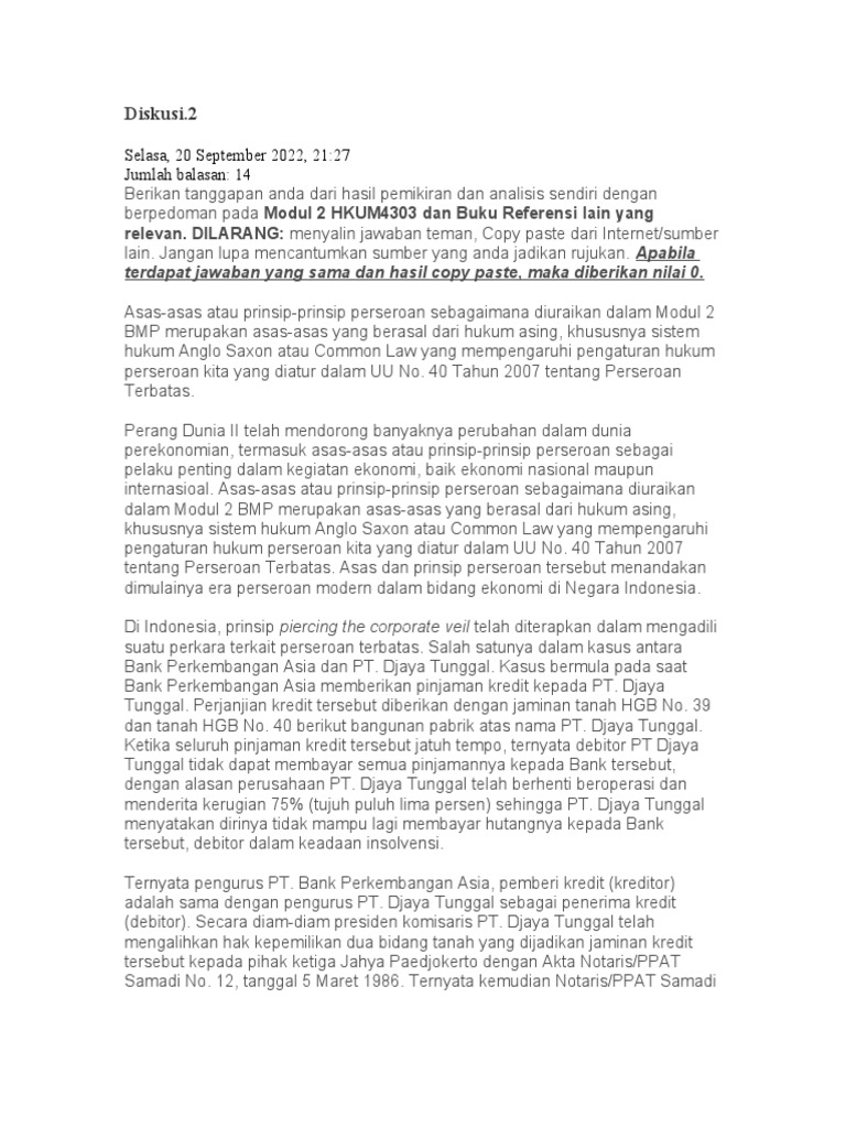 Diskusi 2 | PDF