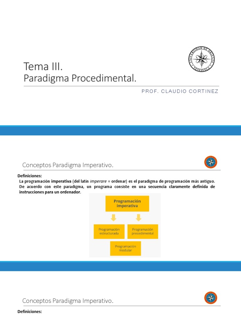 Paradigmas de Programación Imperativa | PDF | Lenguaje de programación ...