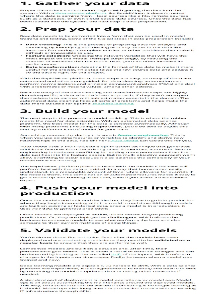Data Science Automation Pdf